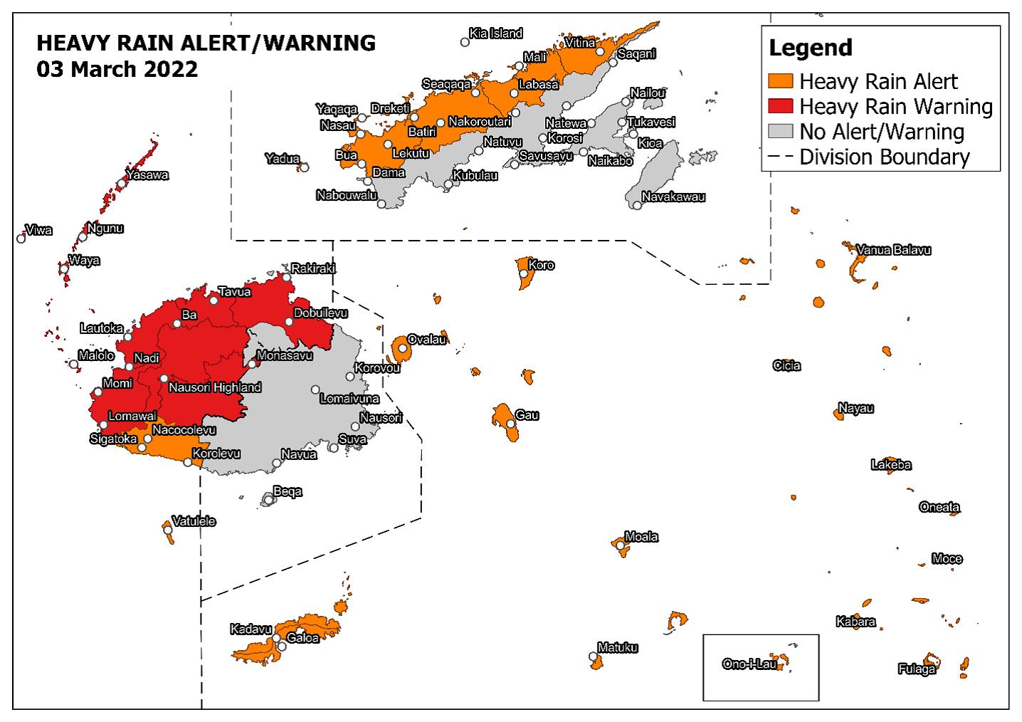 The Fiji Times » Weather watch: Heavy rain warning in force for Fiji’s ...